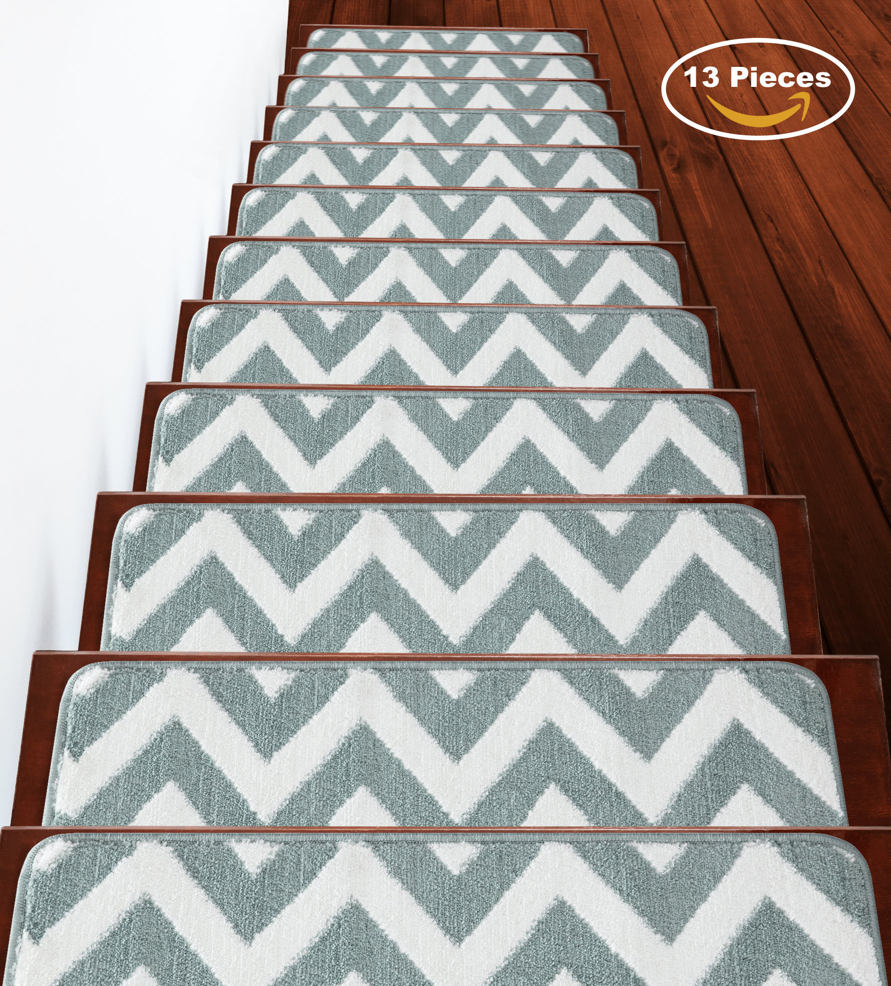 Latitude Run® Candia Trellis Vibrant and Soft Non -Slip Indoor 9" x 28" Stair Tread - Wayfair Canada